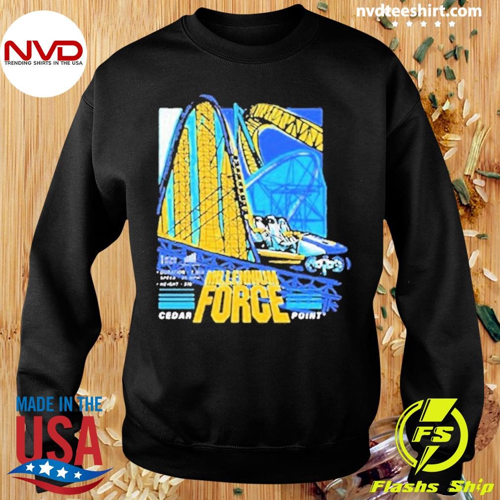 Cedar Point Millennium Force Coaster Stamp 2025 Shirt - NVDTeeshirt