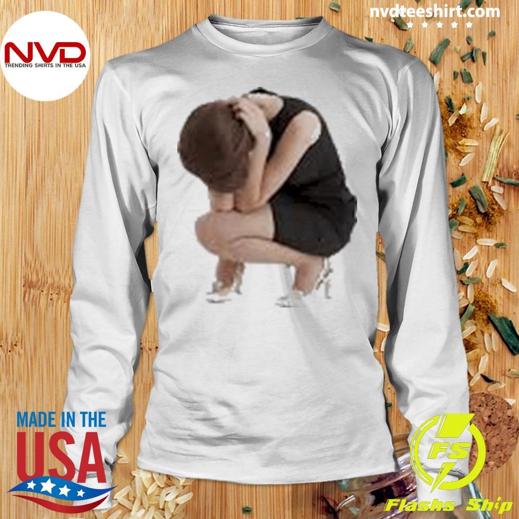 Funny Crying Girl With A Gun 2025 Shirt - NVDTeeshirt