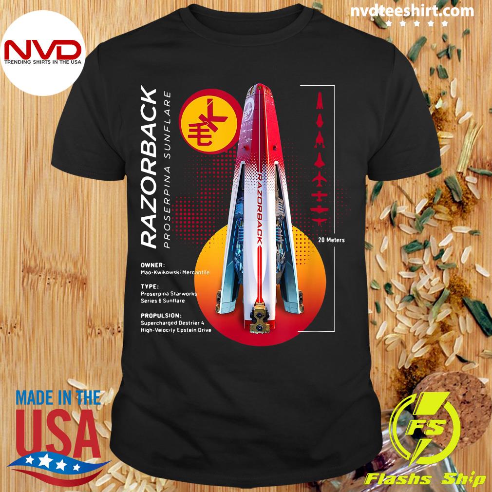 Official The Expanse Razorback Ship Tee T-shirt - NVDTeeshirt